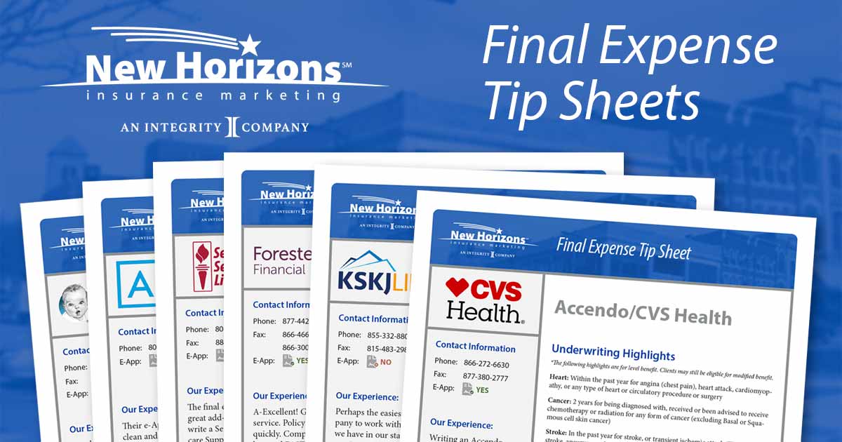 Download Your Final Expense Tip Sheets
